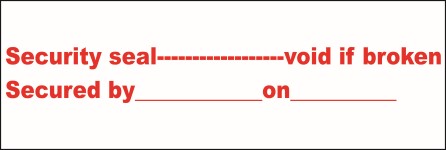 Self adhesive Security seals - set of 10 stickers | Products | Traconed